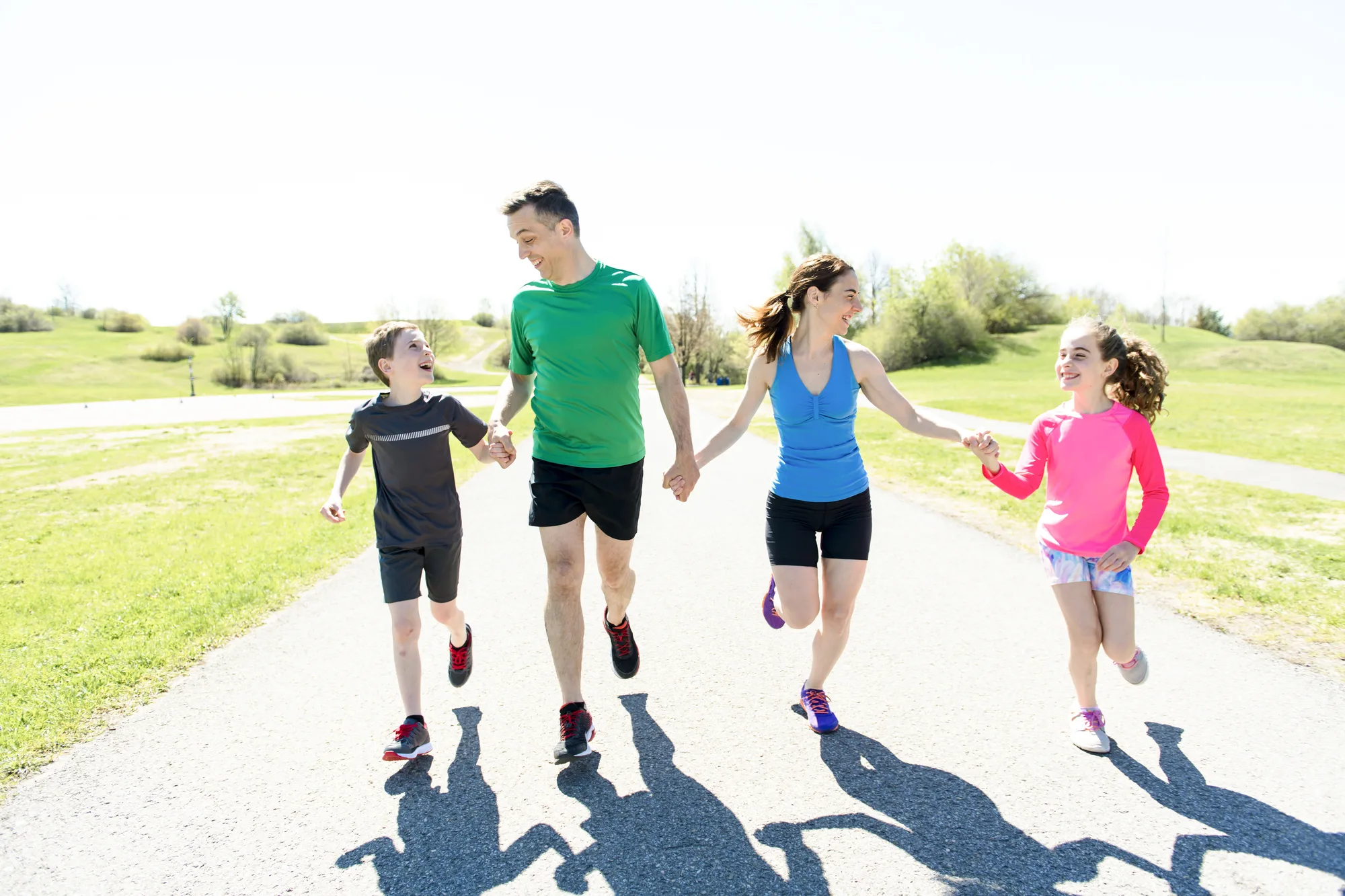 Correr en familia: beneficios para niños y adultos